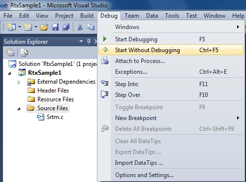 Run Program from Visual Studio